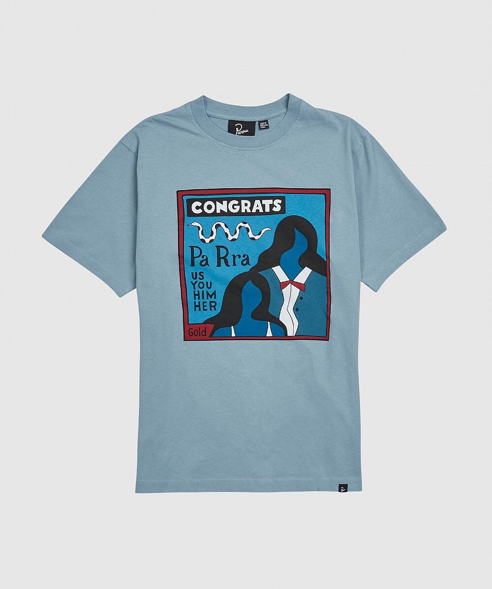 PARRA CONGRATS T-SHIRT | BLUE | SEVENSTORE